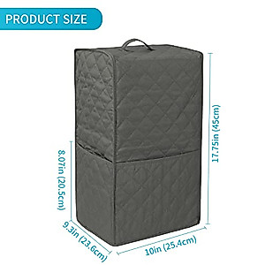 Kitchen Blender Dust Cover,Blender Covers Compatible with Ninja Foodi Blender,Blender Covers For kitchen Appliance Covers,Blender Cover with Accessory Pocket. (Grey)