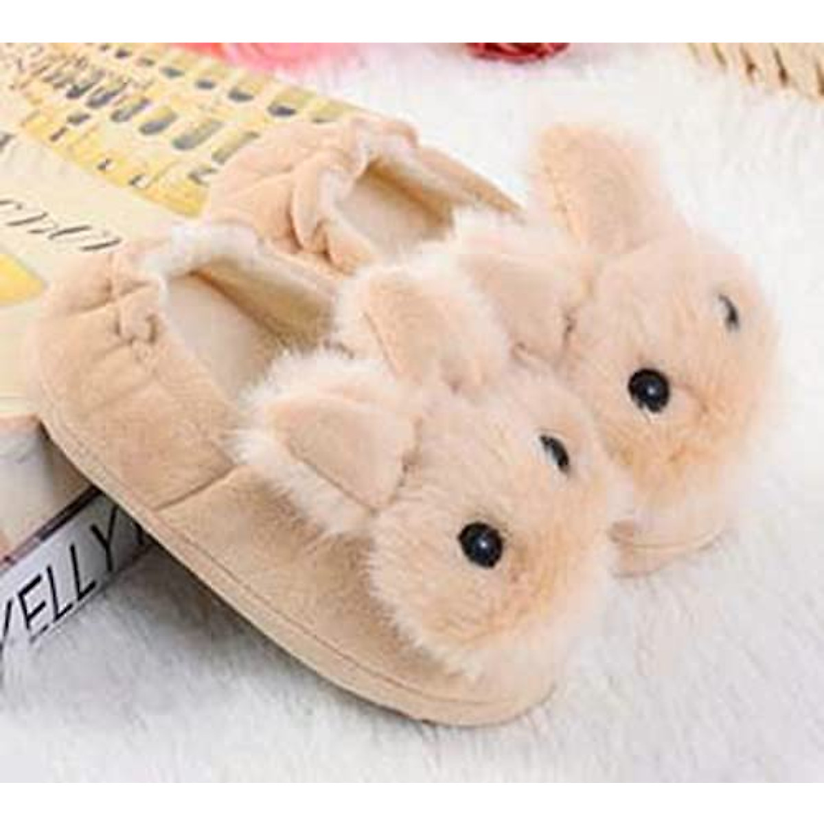 Toddler Girls Boys Home Slippers Fuzzy Warm Winter Indoor Bunny Slipper Kids Lightweight Plush Shoes