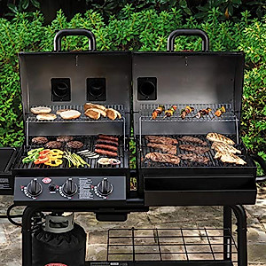 Hongso Grill Parts for Chargriller 5050, 3001, 3008, 3030, 4000, 2121, King Griller 3008 5252, Grill Grates and Heat Plates Included, Set of 3