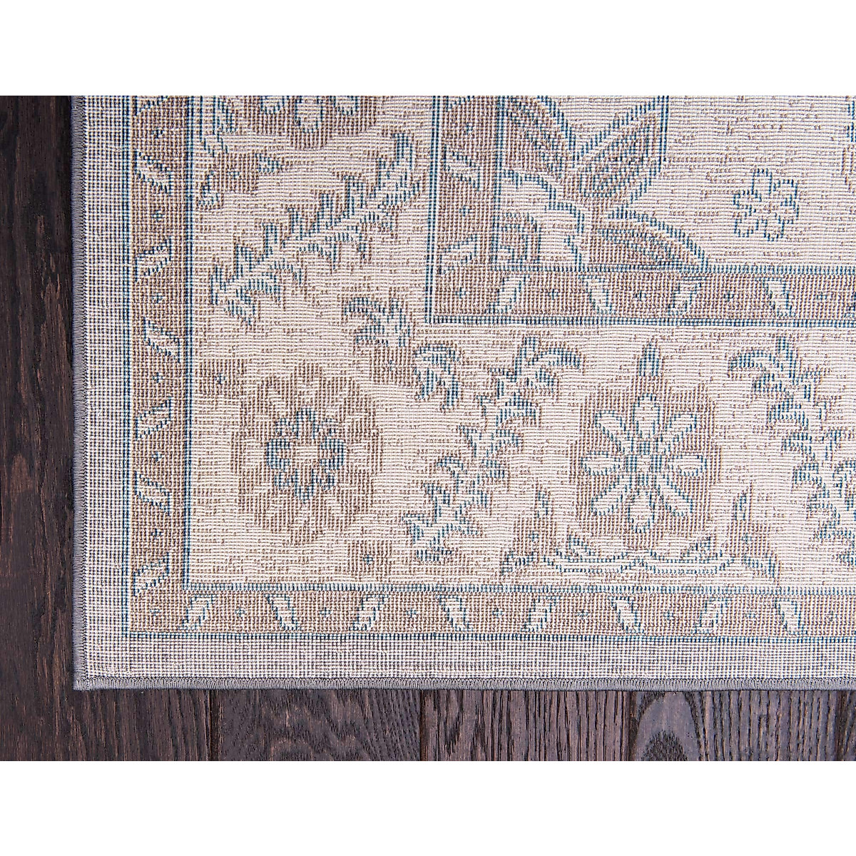 Unique Loom Salzburg Collection Classic Traditional Design Oriental Inspired Border Area Rug, 3 ft 3 in x 5 ft 3 in, Gray/Beige