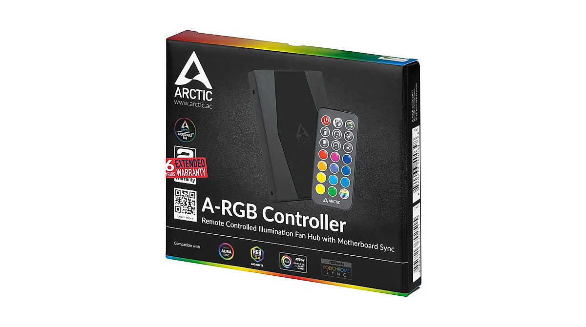 ARCTIC A-RGB Controller - Wireless RGB Fan Hub for PC Customization