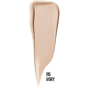 Maybelline Dream Urban Cover Flawless Coverage Foundation Makeup, SPF 50, Ivory