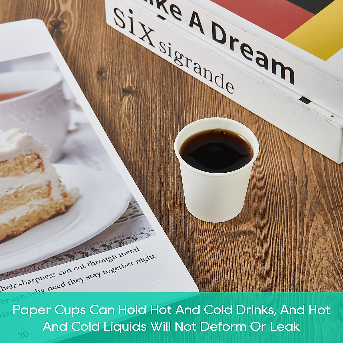 JOLLY PARTY 2 oz Bathroom Cups, 360 Pack Small Paper Cups, White Mouthwash Cups, Disposable Mini Espresso Paper Cups, Paper Sampling Cup