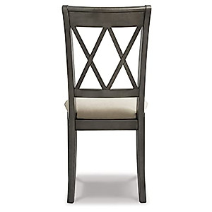 Signature Design by Ashley Curranberry Casual Upholstered Dining Chair, 2 Count, Gray
