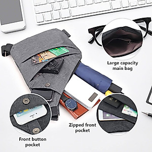 2023 New Personal Flex Bag, Crossbody Sling Bags Chest Shoulder Bags Anti-thief Pocket Bag Side Crossbody Backpack (Black_Left shoulder)