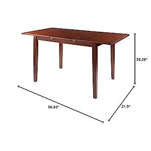 Winsome Wood Darren Dining Table, Walnut