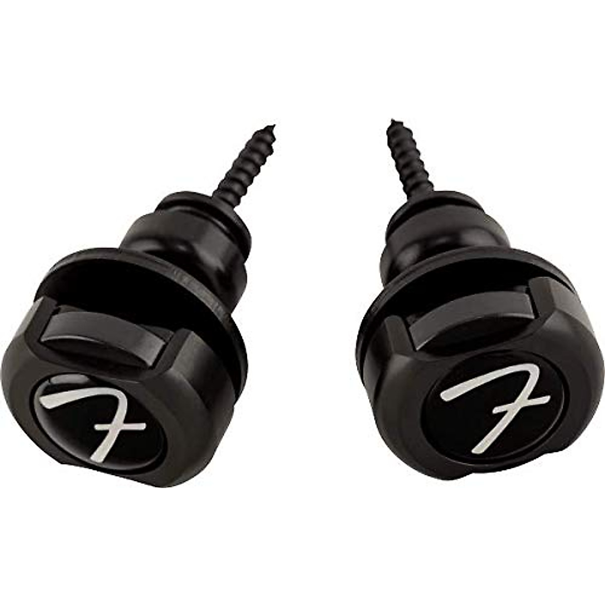 Fender Infinity Locks - Black & Ernie Ball Polypro Guitar Strap, Black (P04037)