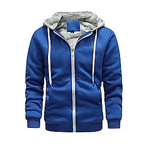 Trench Coat Men Game Fleece Hoodie Ye Hoodie Cardigan Men Comfy Hoodie Windbreaker Men Loose Fit Jacket Vest Baby Blue Hoodie Men Halloween Crewneck Sweatshirt Camo Hoodie(Royal Blue,4X-Large)