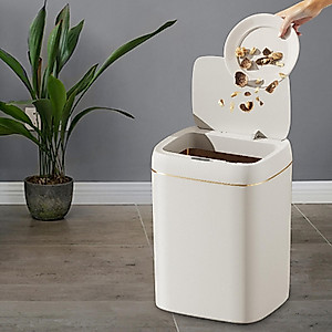 ＫＬＫＣＭＳ Touchless Garbage Bin, Electric Garbage Can, Automatic Trash Bin Can for Kitchen, 11L