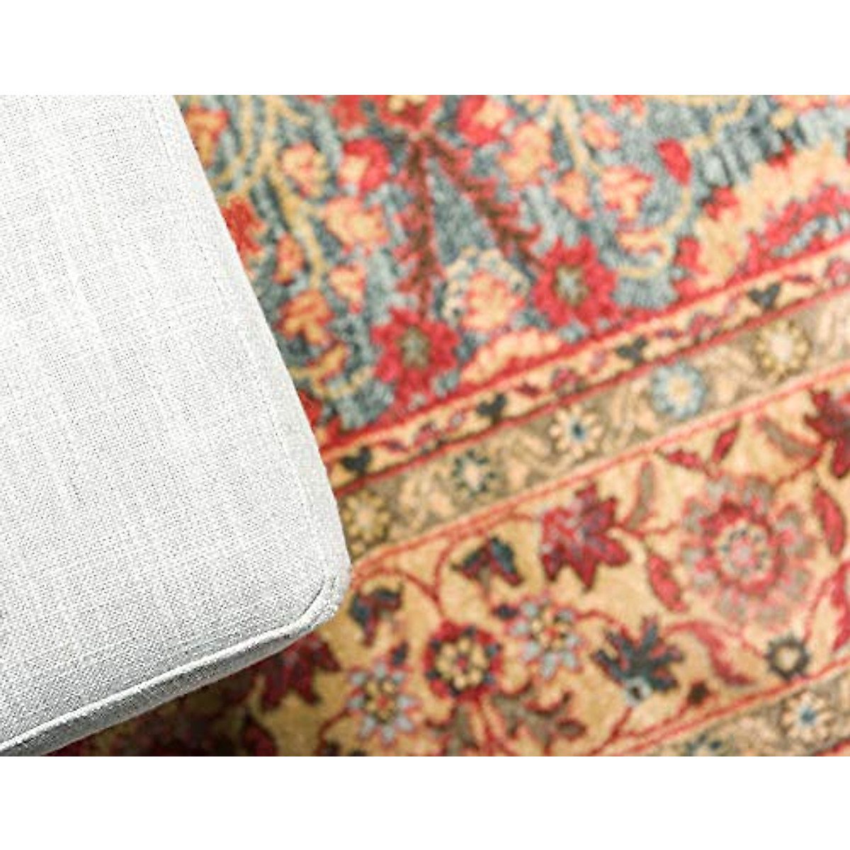 Unique Loom Edinburgh Collection Area Rug - Monroe (9' x 12' 2" Rectangle Blue/Brown)