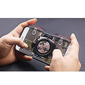 schicj191mm Mobile Game Direction Shooting Controller，Game Controller Gamepad Left Right Mobile Phone Gaming Triggers for PUBG，More Game