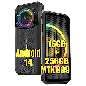 Ulefone Armor 21 Android 13 Rugged Smartphone Unlocked, MTK Helio G99 16GB+256GB Cell Phone, 3.5W Big Speaker, 64MP+24MP Night Vision Camera, 6.58"FHD+, 9600mAh, Dual SIM 4G Rugged Phone, NFC GPS OTG