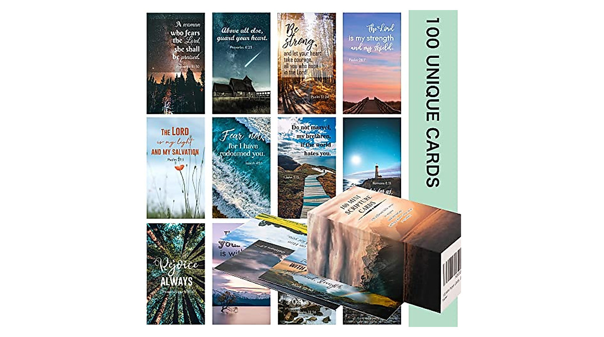 Mini Prayer Cards for Women and Men | Inspirational Scripture Set