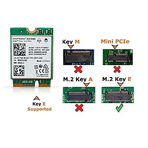 HighZer0 Electronics AX1690i Killer Series Upgraded WiFi 6E Adapter | Gaming WiFi Adapter | CNVio2 M.2 Wifi Card | 3.0 Gbps WiFi for PC | Bluetooth 5.3 Support | Requires Intel 12th+ Gen CPU (AX1690i)