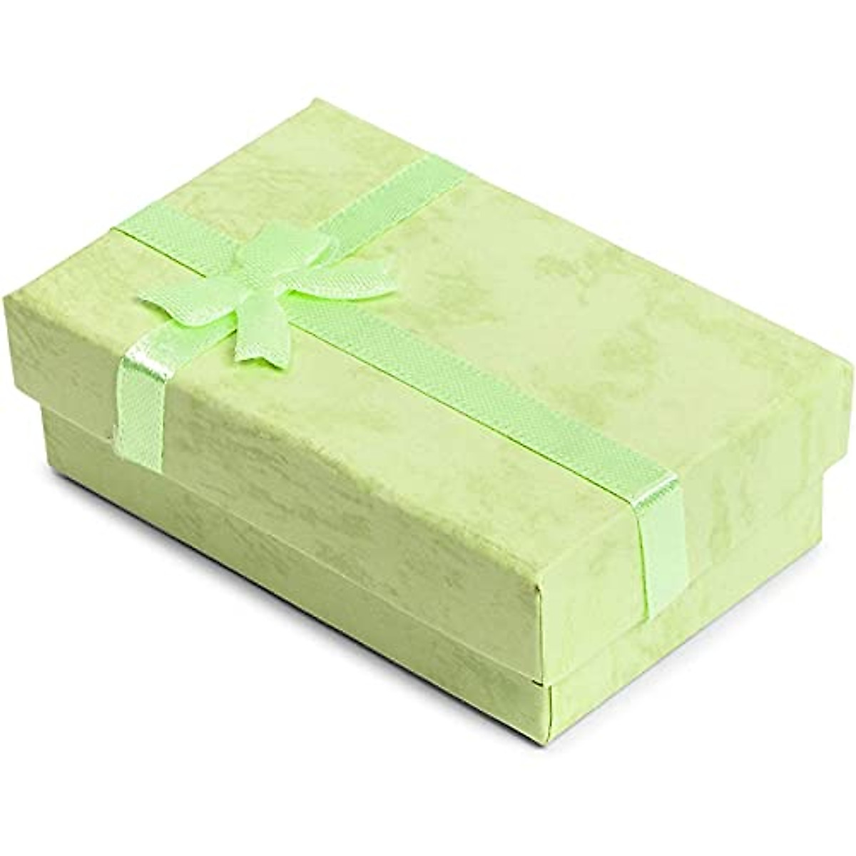 Jewelry Gift Box Set with Lids and Ribbon Bows (2 x 3 x 1 In, 4 Colors, 12 Pack)