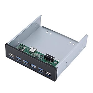 Shipenophy Data Transmission Sturdy Long-Term Use Multi-Functional Front Panel Plug and Play Computer
