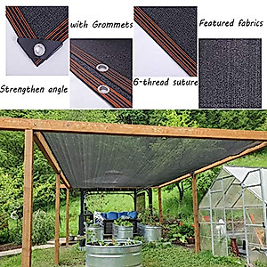Black Shade Cloth Outdoor Roller Shade,Balcony Privacy Screen Cover, for Plant Cover, Greenhouse, Barn Or Kennel, Flowers, Plants