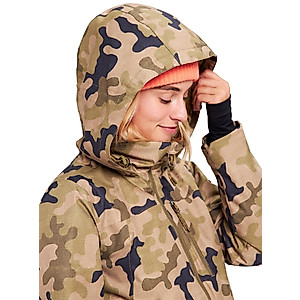 Burton Women's Standard Lelah Jacket, Martini Olive Terra Camo, Medium