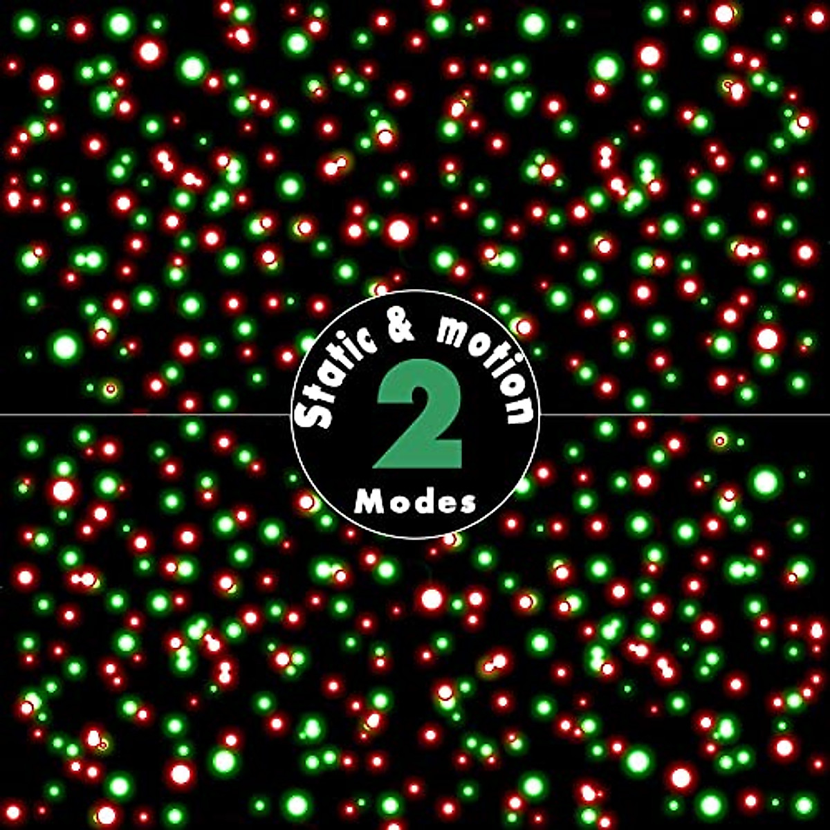 COOWOO Christmas Laser Light Projector Red and Green Star Laser Lights Show with Timer for Outdoor Decorations Waterproof Landscape Lighting for Christmas and Holidays