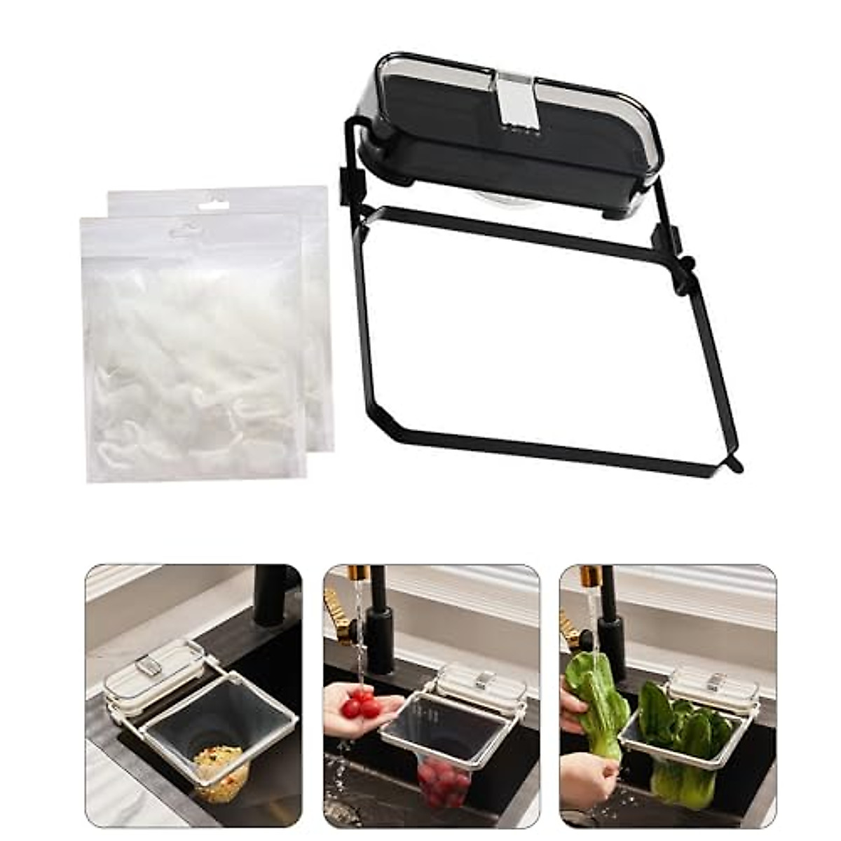 Suction Cup Sink Strainer With Fine Meshes Drain Protectors Prevents Clogs ABS Texture Suitable For Sinks And Baths