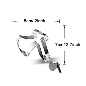 WJSYSHOP Ax Hatchet Axe Shape Cookie Cutter