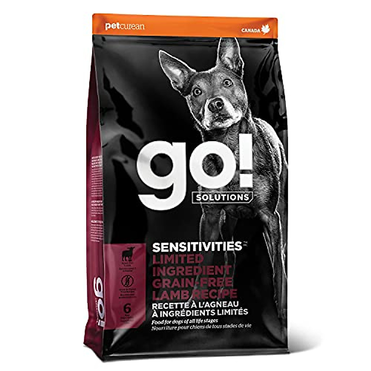 GO! SOLUTIONS Sensitivities – Lamb Recipe – Limited Ingredient Dog Food, 3.5 lb – Grain Free Dog Food for All Life Stages – Dog Food to Support Sensitive Stomachs