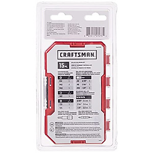 CRAFTSMAN Drill Bit Set, 15 Pieces (CMAF1215)