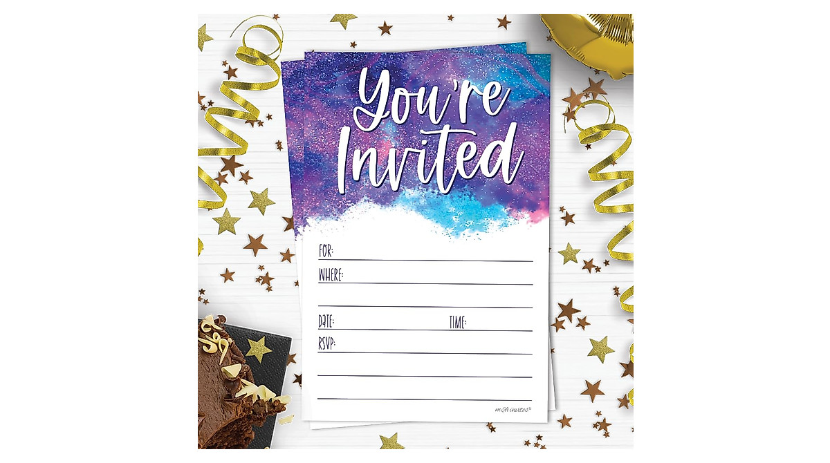 Galaxy Invitations: Out of This World Birthday Party Invites