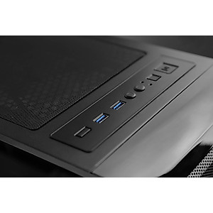 Raidmax EVOL H07 ATX Mid Tower Gaming Case Tempered Glass Side ARGB Fans Included (H07 Black)