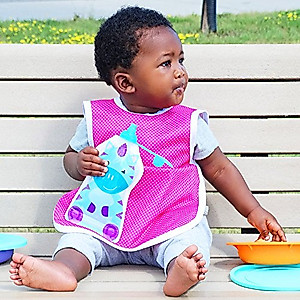 ChooMee SoftSip Food Pouch Tops | Orange Aqua + Purple Travel case | Prevent Spills and Protect Childs Mouth