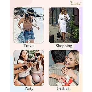 JASGOOD Women's Coffee Pu Leather Belt for Jeans Pants Gold Buckle Lady Casual Dress Waist Belt (Coffee,Fit Waist Size 26-30inch)