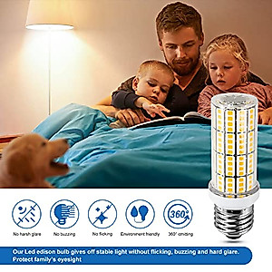 LED Light Bulb 2500lumen 200w Equivalent Super Bright 3000K Warm Daylight White 20W LED Bulbs Waterproof E26/E27 Medium Base for Outdoor Indoor Home Garage Backyard LED Corn Light Bulb Pack of 4