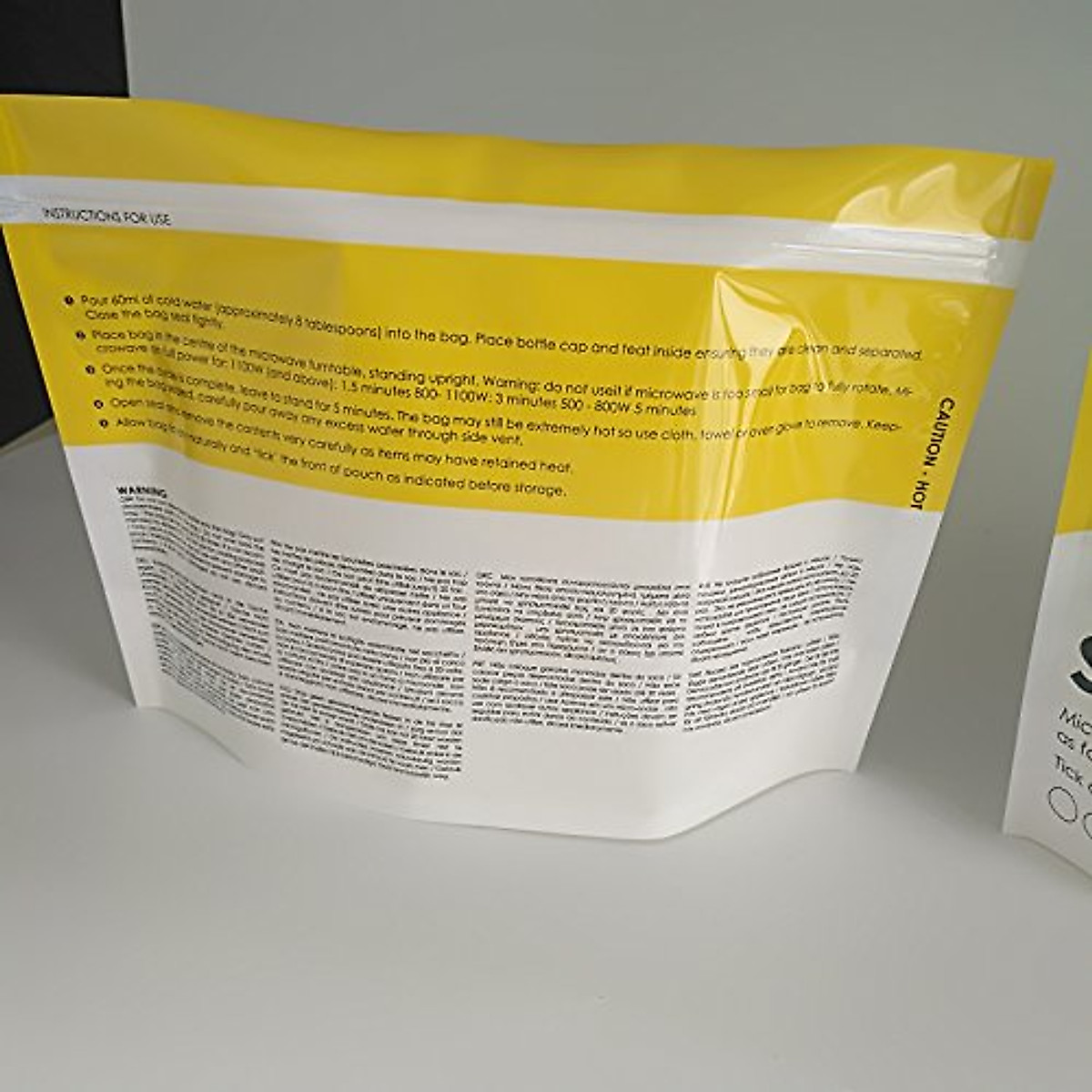 Premium Microwave Sterilizer Bags (20pcs) by Max Strength, Large & Durable Steam Bags for Baby Bottles, Soothers, Teethers & Training Cups, 20 Uses Per Bag & Marking System