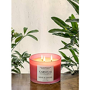 Grape Candle | Bubble Gum Candle | Cotton Candy Candle | Fun Candles | Luxury Soy & Beeswax Candles for Home | 16 oz. Large Jar 3 Wick Candle | Cool Candles