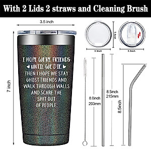 Fufendio Best Friend Birthday Gifts for Women - Friendship Gifts - Vacuum Insulated Tumbler Cup