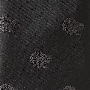 Cufflinks Inc. Millennium Falcon Black Tonal Men's Tie
