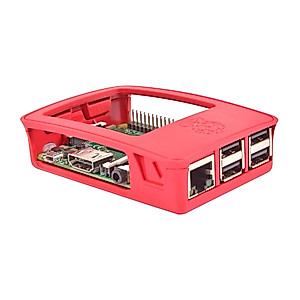 Raspberry Pi RASPBERRY-PI3-CASE Official Raspberry Pi 3 Case, Red/White