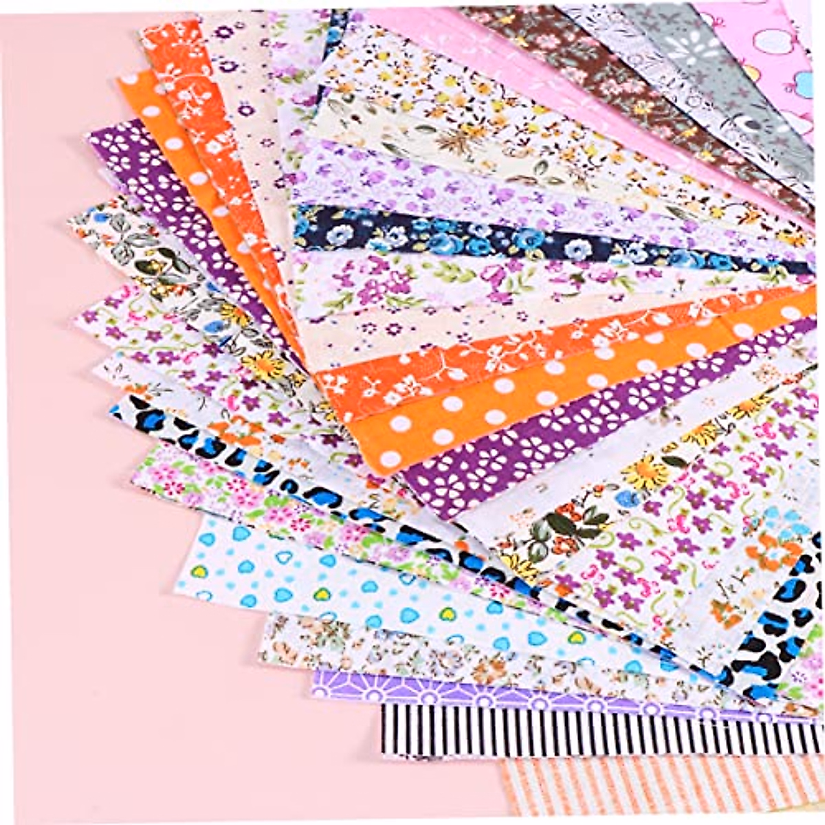 Sewing Fabric 50pcs Quilting Fabric Quilted Comforter Comforters Floral Fabric for Clothes Craft Fabric Scraps Quilting Fabric Squares DIY Floral Printed Fabric Sewing Fabric