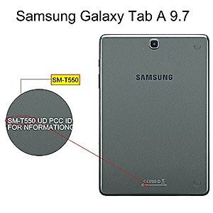 Dteck Case for Samsung Galaxy Tab A 9.7 Inch Tablet 2015 Release, SM-T550 /SM-P550 Case - Magnetic Closure Leather Protective Wallet Cute Stand Flip Cover with Stylus Pen/Pen Holder (Two Butterflies)