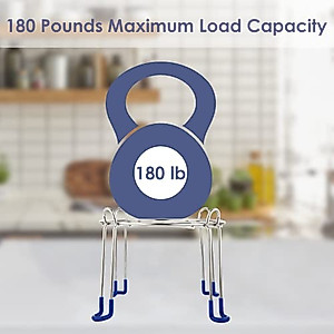 Water Filter Stand for Berkey, 8.6" Diameter 7" Tall, Compatible with Berkey Big and Travel Series Water Filter System, Polished Stainless Steel, Rubberized Non-Skid Feet