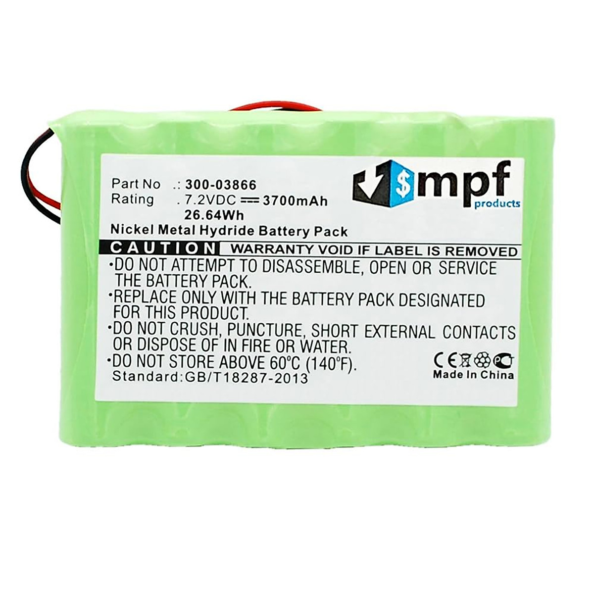 MPF Products 3700mAh 300-03866, LCP500-4B Battery Replacement Compatible with Honeywell Lynx 5100, Lynx 5200, Lynx 5210, Lynx Touch 7000 Security Alarm Systems