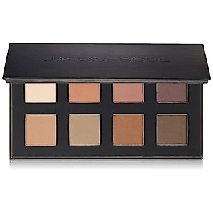 Japonesque Velvet Touch Eyeshadow Palette with 8 Long Lasting Matte Colors, Blendable, and Pigmented