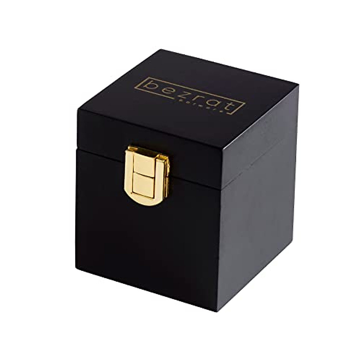 Whisksey Stones Gift Set - Set of 6 Gold Chilling Stones - Rocks Ice Cubes - Beautiful Military Wooden Gift Box for Men, Christmas Stocking Stuffers for Dad