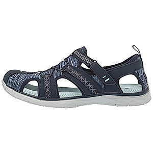 Dr. Scholl's Shoes Women's Andrews Fisherman Sandal, Navy Nubuck/Fabric, 7 M US