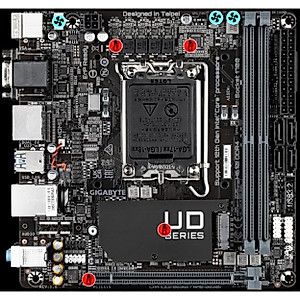 GIGABYTE H610I DDR4 (H610/ Intel LGA 1700/ Mini-ITX/ DDR4/ Single M.2/ PCIe 4.0/ USB 3.2 Gen1/ Intel GbE LAN Chip/Motherboard)