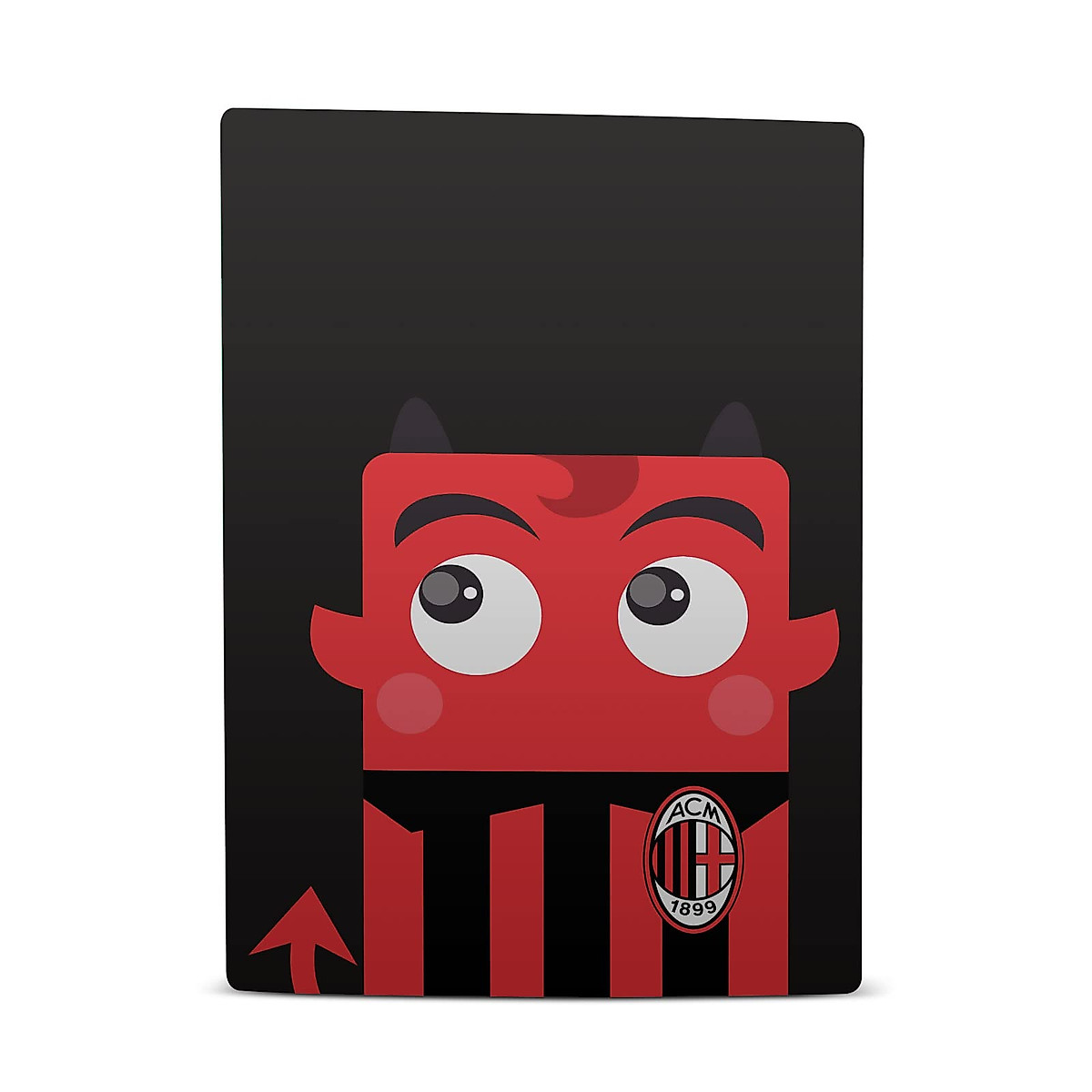 Head Case Designs Officially Licensed AC Milan Mascotte Art Vinyl Faceplate Sticker Gaming Skin Decal Cover Compatible with Sony Playstation 5 PS5 Digital Edition Console