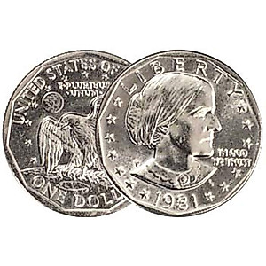 1981 P, D, S Susan B. Anthony Dollar 3 Coin Set Uncirculated