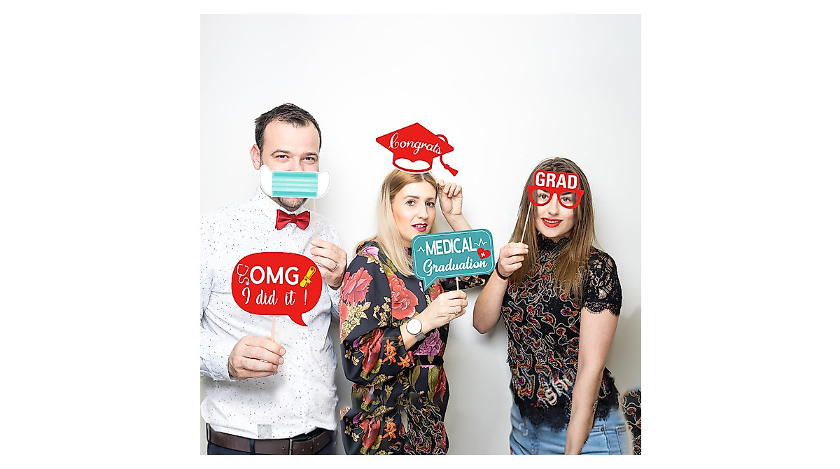 Maicaiffe Medical Graduation Props - Fun Photo Booth Ideas