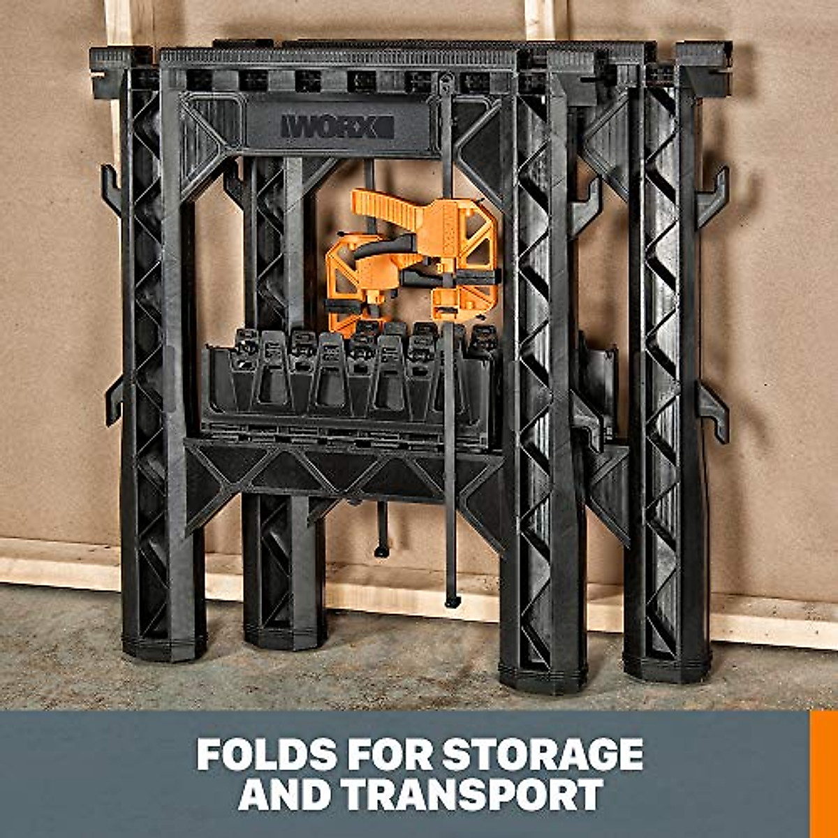 WORX WX065 Clamping Sawhorses with Bar Clamps