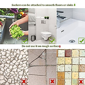 YEHORIN Hair Catcher Shower Drain Cover, Silicone Hair Stopper Suit for Bathroom, Bathtub, Kitchen Easy to Install and Clean 3 Pack